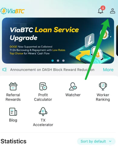 How to Set Alerts in the Watcher URL? – ViaBTC Help Center